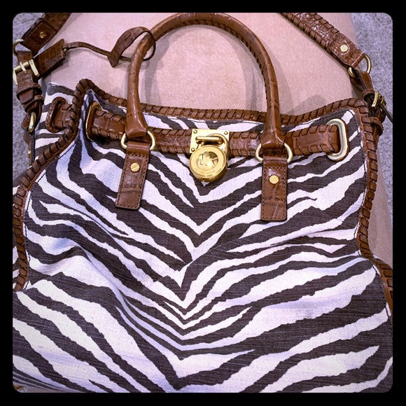 Michael Kors | Bags | Michael Kors Zebra Print Handbag | Poshmark